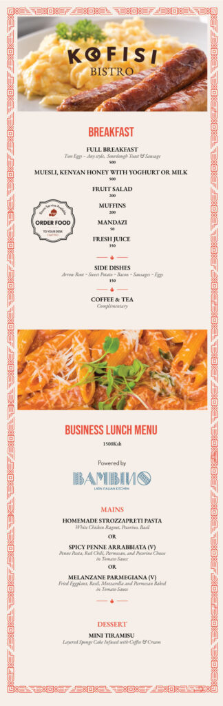 K9 Menu - KOFISI Africa