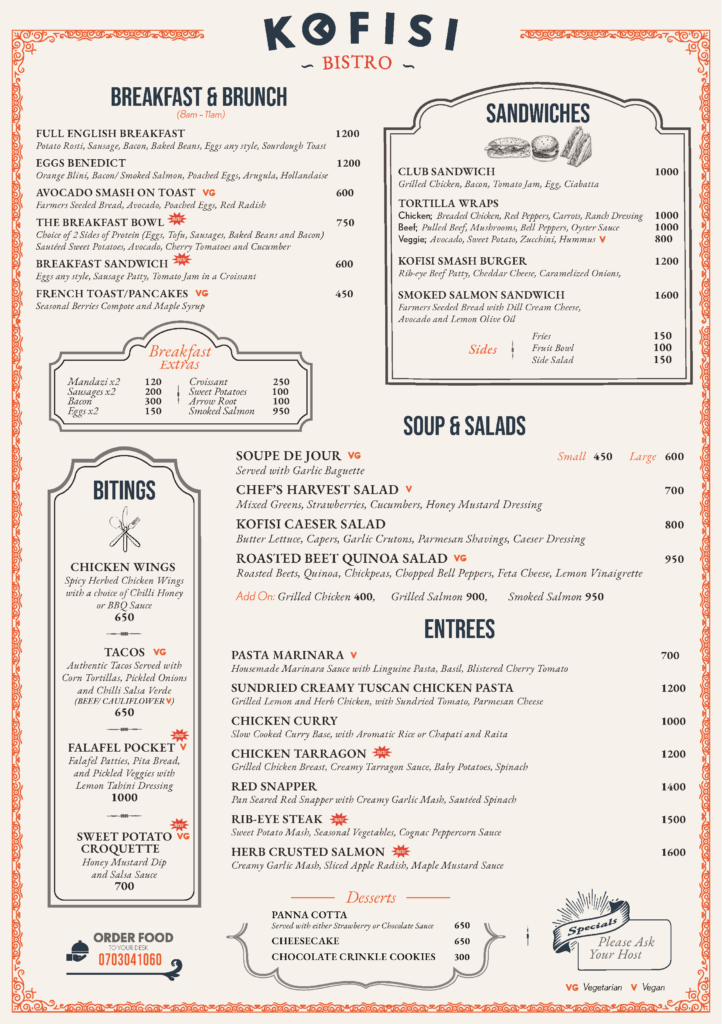 Menu - KOFISI Africa