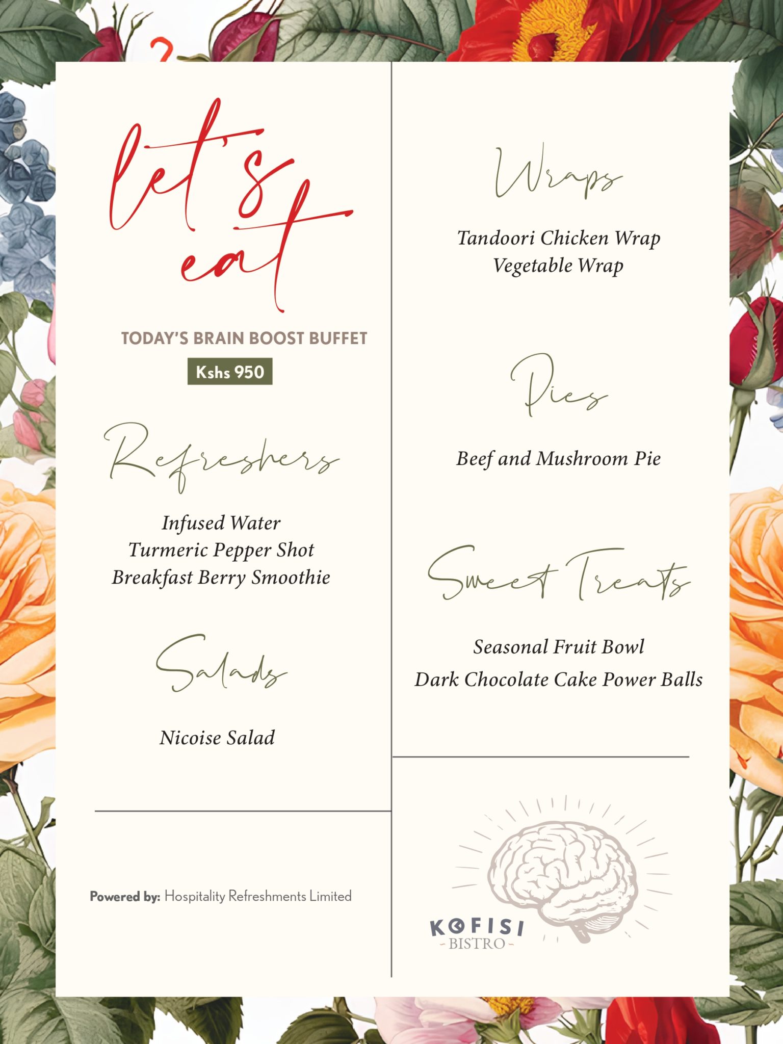 Buffet Menu - KOFISI Africa